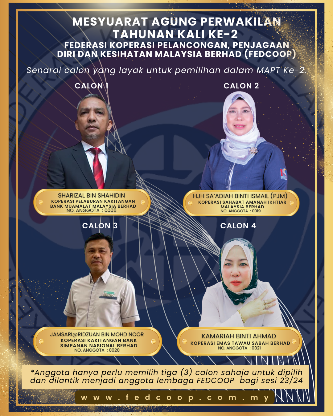 Sesi mengundi calon ALK sesi 23/24 – FEDCOOP